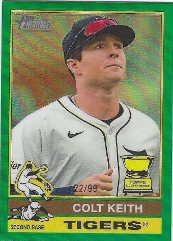 2025 Topps Heritage - Colt Keith #255 Chrome Green Border /99 for sale ...