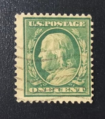Original 1908 "ONE CENT" Benjamin Franklin Stamp | eBay