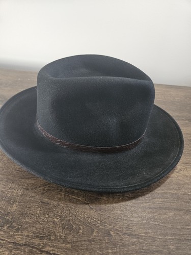 Bailey Black Cowboy/Western Hat, 100% Wool Felt, Size Large Retro Style ...