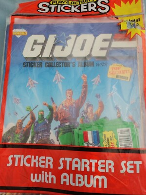 1986 GI JOE STICKER STARTER SET (NEW/UNUSED) With 10 Sticker Packs ...