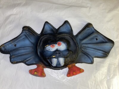 Vintage RARE Hyman Product Foam Halloween Window Cling GOOFY BAT 12" | eBay