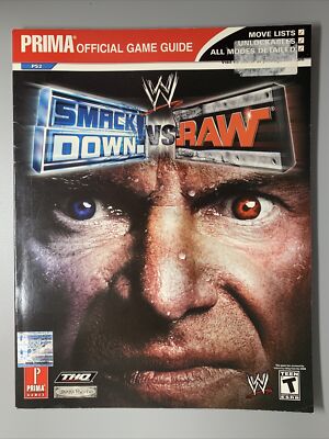 WWE Smackdown VS Raw - Prima Official Strategy Guide PlayStation 2 PS2 ...