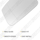 Left Rear View Mirror Glass Heated 51167228611 For BMW 528i 535i 550i ...