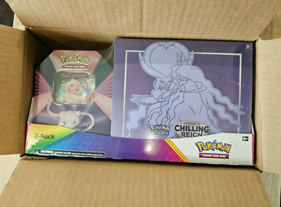 BRAND NEW Pokémon TCG Chilling Reign Elite Trainer Box ETB + Mew V Tin ...