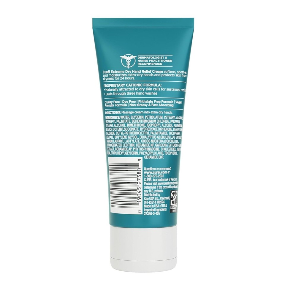 Curel Extreme Dry Hand Relief Lotion – Fragrance Free Long Lasting ...