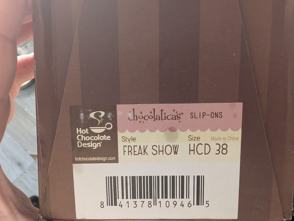 Hot Chocolate Design Chocoholics Freak Side Show Carnival Flat Shoes ...