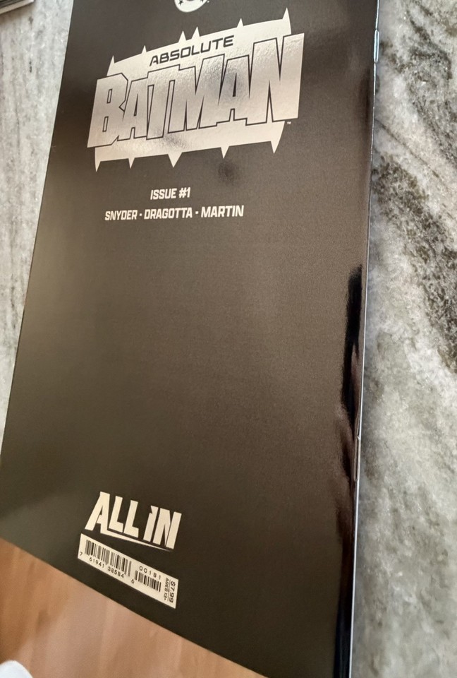 🦇 2024 DC Comics ABSOLUTE BATMAN Issue #1 * Cover E Logo Foil NM 1st ...