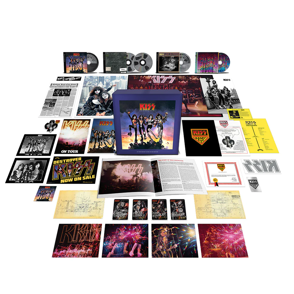 KISS Destroyer 45th Anniversary Super Deluxe 4CD + Blu-ray Audio Box ...