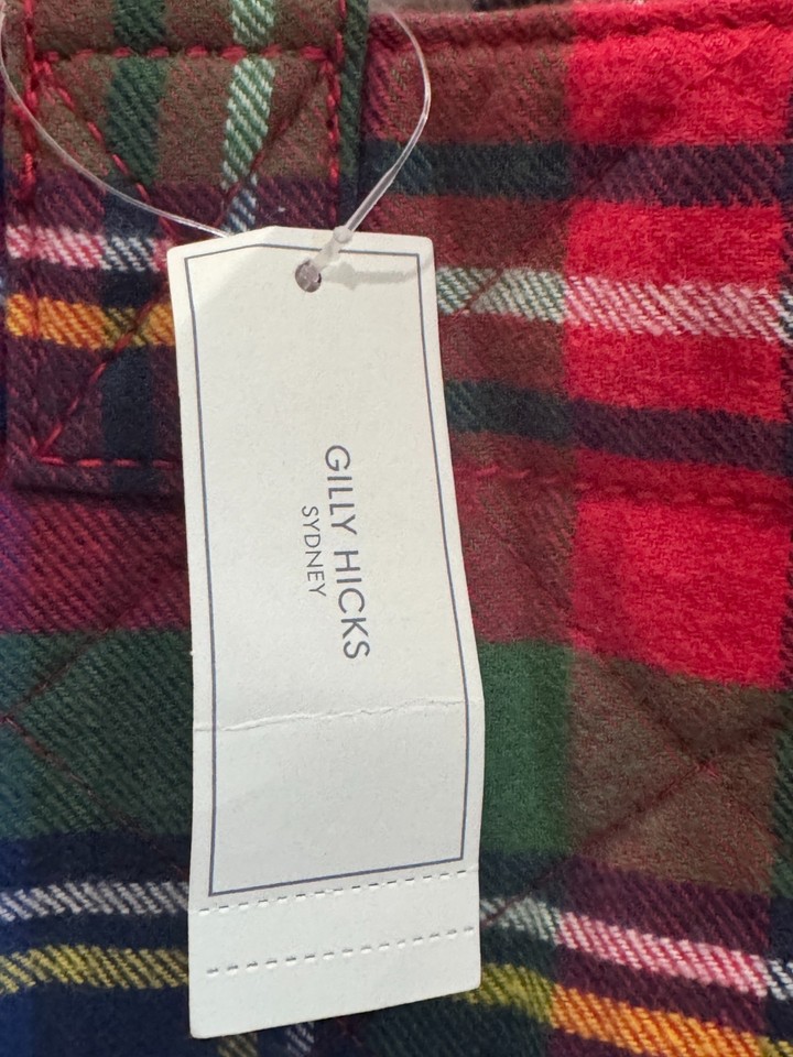 Gilly Hicks Sydney Plaid Quilted Tote Bag Red Green Blue Yellow Tartan ...