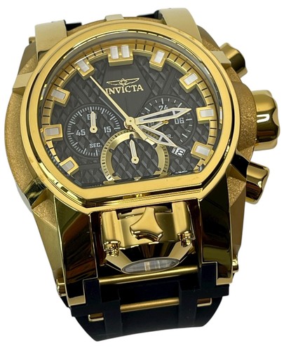 Invicta Bolt Zeus 32684 200M Men's Black Gold Date Chronograph Watch ...