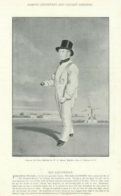 Frederick William, Old Lillywhite. "The Nonpareil bowler". Cricketer ...