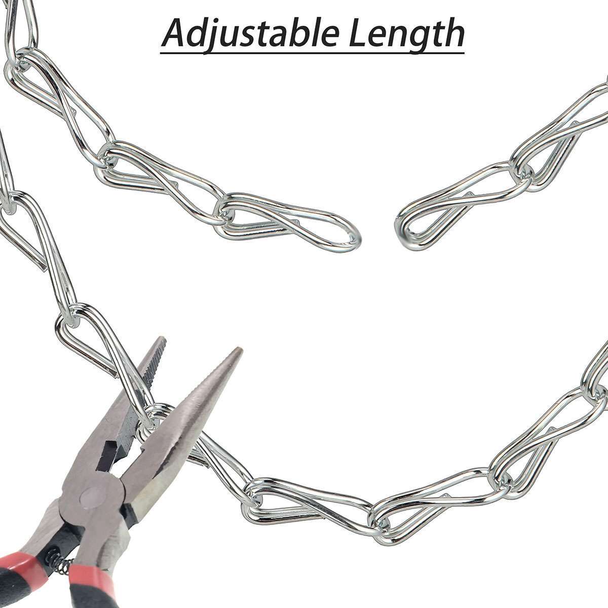 2/4Pcs Hanging Flower Basket Chain Plant Pot Hanger Planter Chains ...