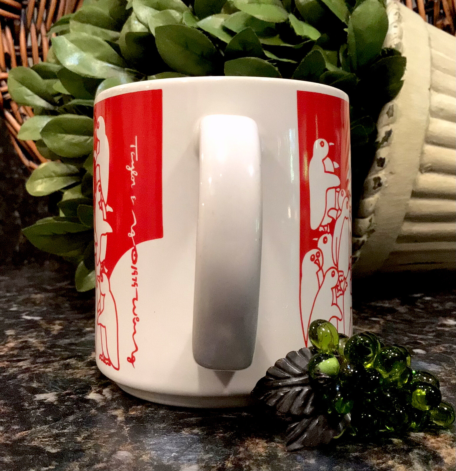 Vintage Taylor & Ng Naughty Penguins Crimson Mug Signed 1979 ~ 2004 ...