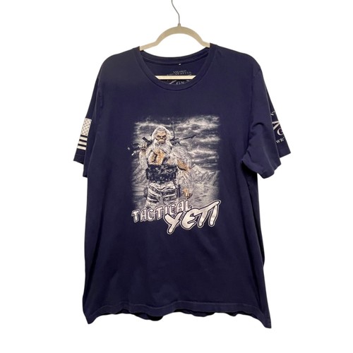 Grunt Style T Shirt Mens XX Large 2XL Blue Tactical Yeti Graphic Tee ...