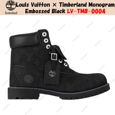 Louis Vuitton × Timberland Monogram Embossed Black LV-TMB-0004 Men's ...