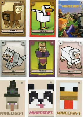 MINECRAFT PANINI 2020 ~ ADVENTURE TRADING CARDS CARTES AU CHOIX | eBay
