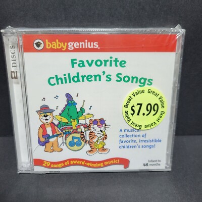 Baby Genius: Favorite Children's Songs (CD, 2006, 2 Discs) NEW FACTORY ...