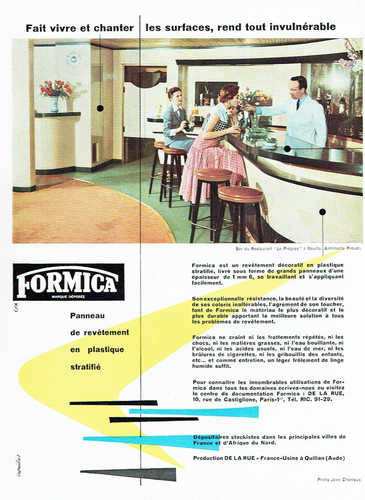 publicité Advertising 0223 1953 Formica revetement " Le Profrès ...