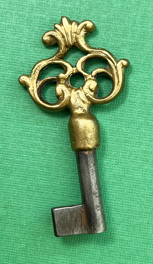 Skeleton Key GENUINE Antique Uncut Brass Bow - More Old Barrel Rare ...
