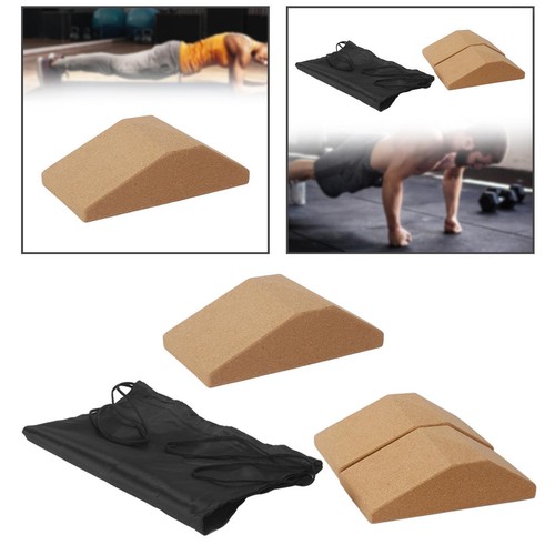Cork Squat Wedge Yoga Block High Density Durable Yoga Brick for Pilates ...