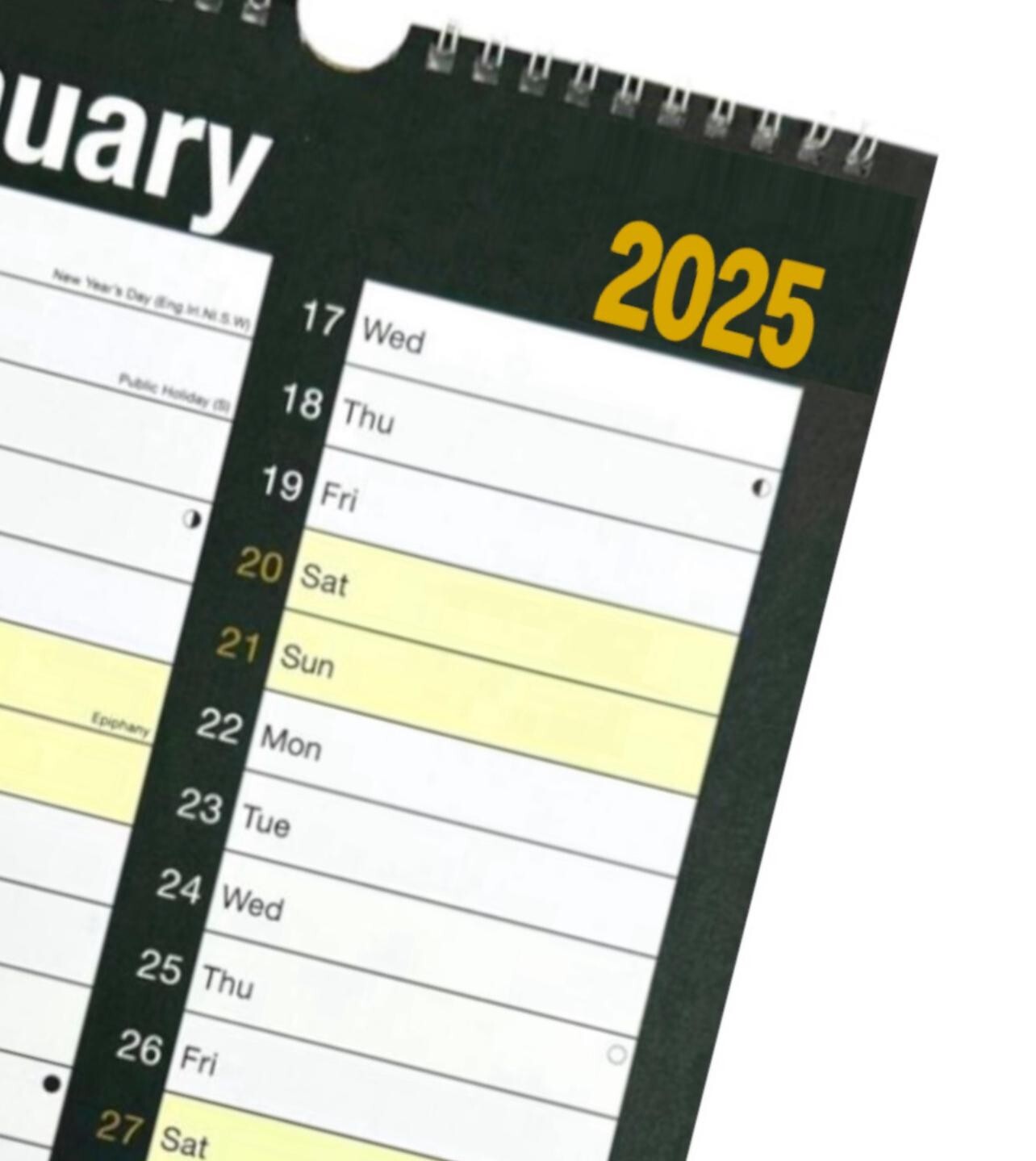2025 LARGE MONTH TO VIEW PLANNER QUALITY CALENDER WALL HANGING PLANNER ...