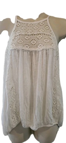 Forever 21 Plus Ivory Tank Racer Back Lace Sz 2x Rayon/cotton | eBay