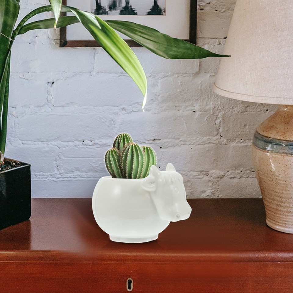 Cow Modeling Succulent Planting Container Flowerpot Creative Planter ...