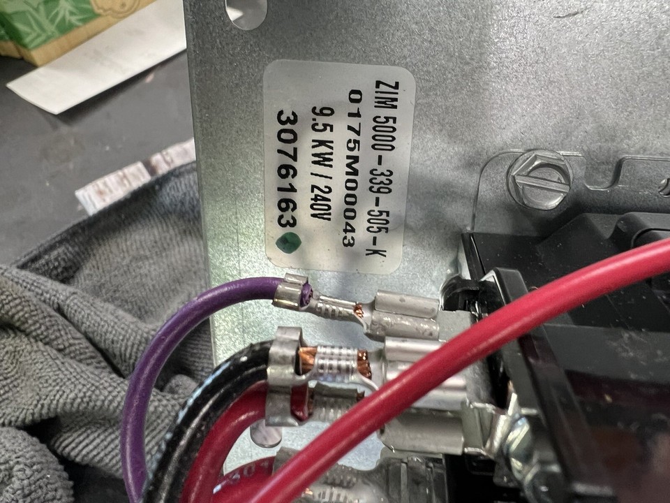 EHAZ1- ZOPPAS IND HKR-DBCD ELECTRIC HEATER ASSEMBLY 9.5KW@240V WITH ...