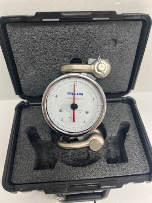 Dillon Dynamometer 0-500 lbs., mechanical, 5" Dial with Shackles - ALX | eBay
