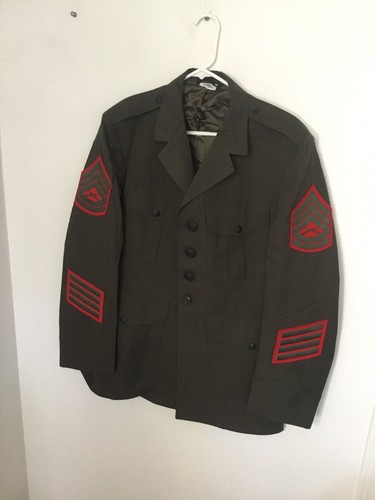 Marine Corps Dress Green Alpha Uniform Jacket Size 46 Regular | eBay