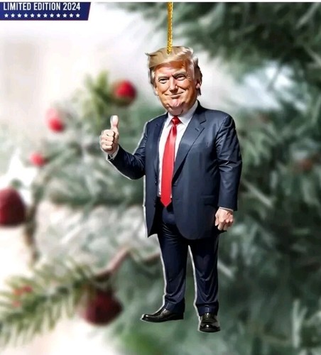 Patriotic Donald Trump 2024 Christmas Ornament ,Tree Decor, Holiday ...