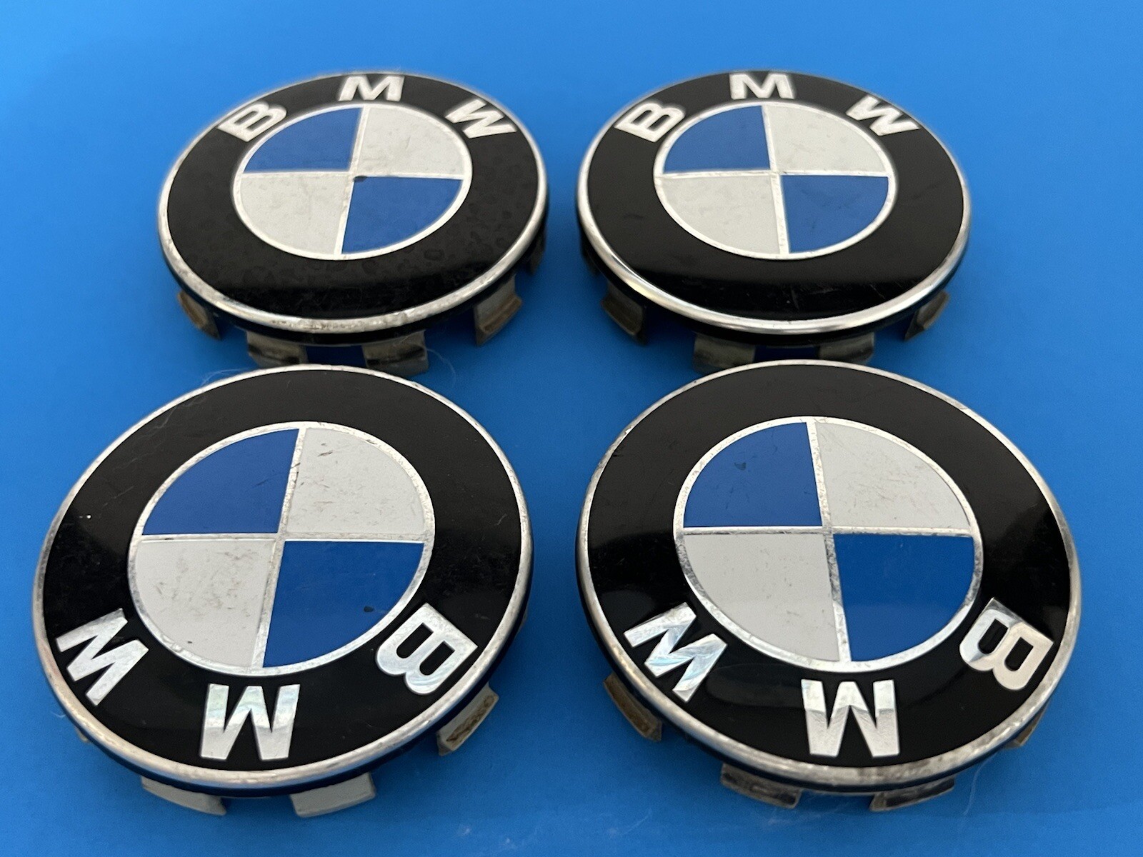 BMW GENUINE FACTORY ORIGINAL OEM CENTER CAPS 3613 6783536 OEM SET OF 4 ...