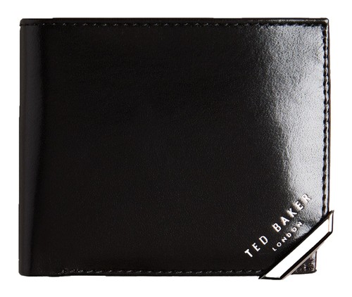 Ted Baker porte-monnaie Kornerr Metal Corner Bifold Coin Wallet Black ...