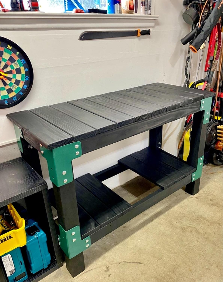 Heavy Duty Workbench Kit - Garage Workbench Legs Brackets, 8 PCS 4Mm ...