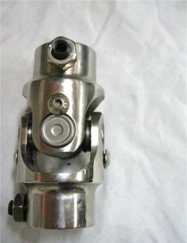 13/16"-36 Spline to 3/4" DD Stainless Steel Universal Steering U-Joint ...