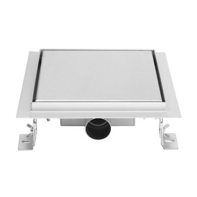 Wetroom Shower Drain Channel Trap Gully 150mm Square Stainless Steel ...