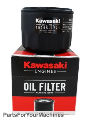 (1) OEM OIL FILTER, KAWASAKI 49065-0721 aka 49065-7007, AM119567, MADE ...
