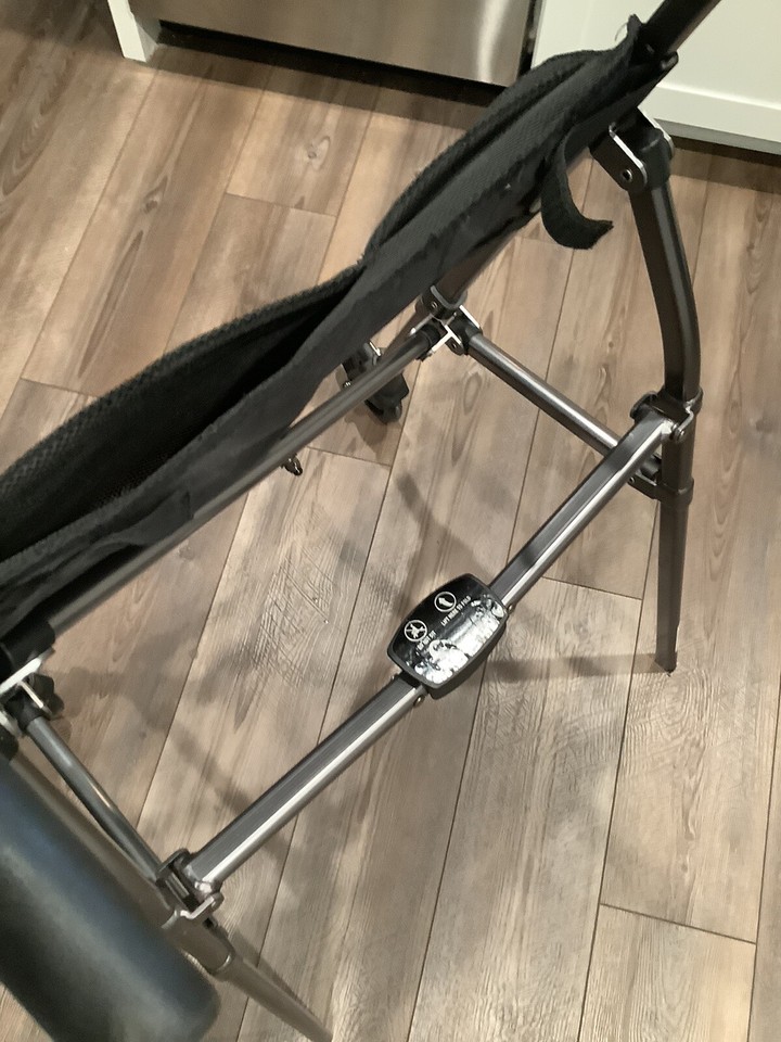 Stander Two Wheel Walker, EZ Fold-N-Go Lightweight Umbrella Walker Gray ...