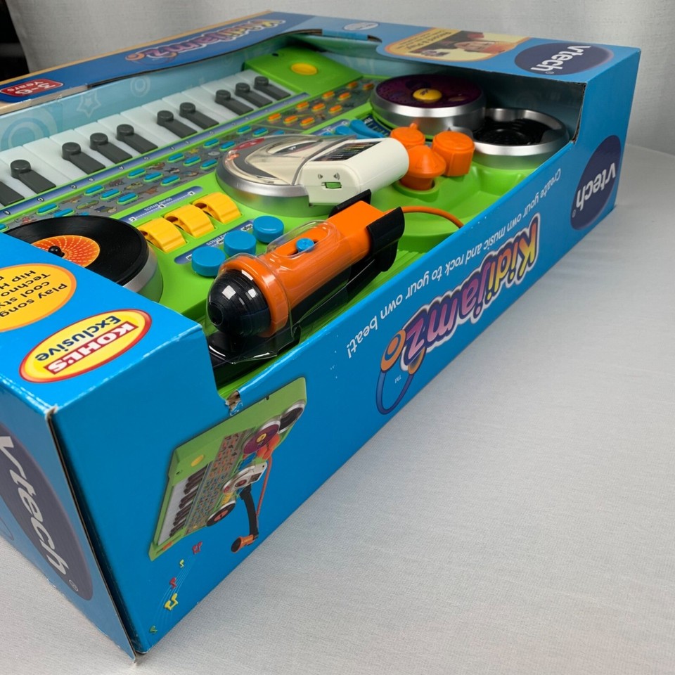 VTech KidiJamz DJ Music Studio Keyboard Microphone & Removable MP3 ...
