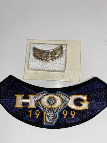 1999 Harley Owners Group HOG Rocker Patch and Pin B1A | eBay