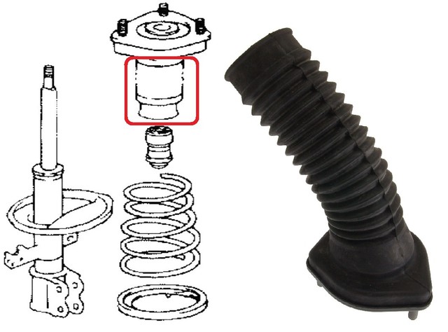 Rear Shock Absorber Support Left Lexus Rx400h OEM 48760-48040 for sale ...