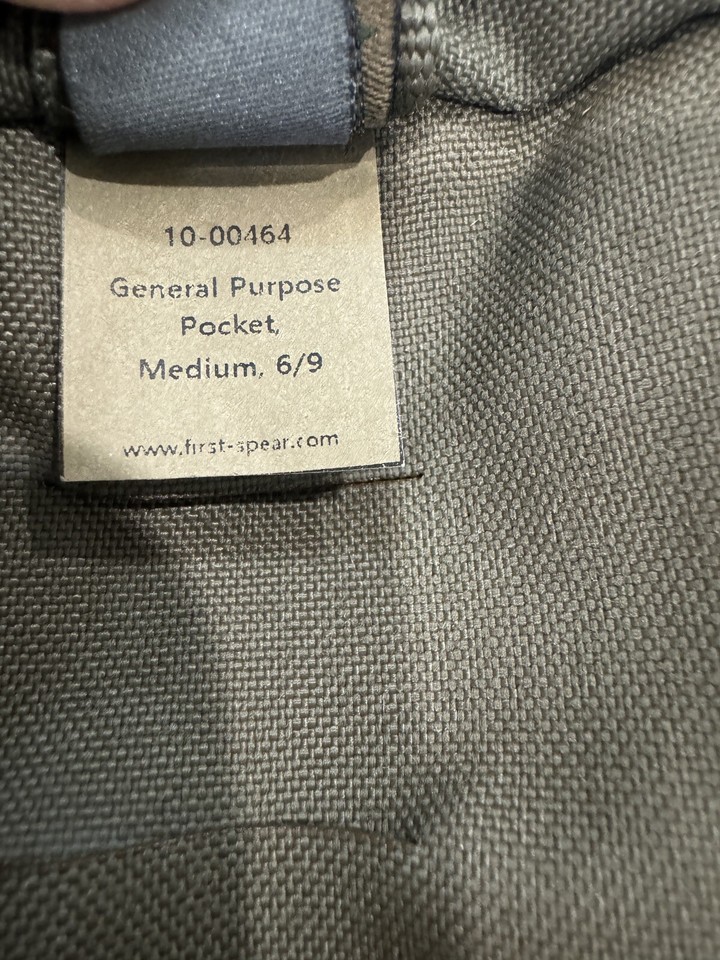 First Spear Medium General Purpose Pocket Pouch Ranger Green 6/9 MOLLE ...