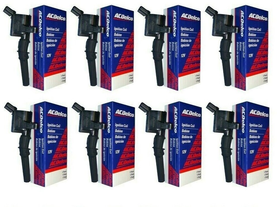 8+AC DELCO Ignition Coils For 1997-1999 FORD ECONOLINE SUPER DUTY V8 5 ...