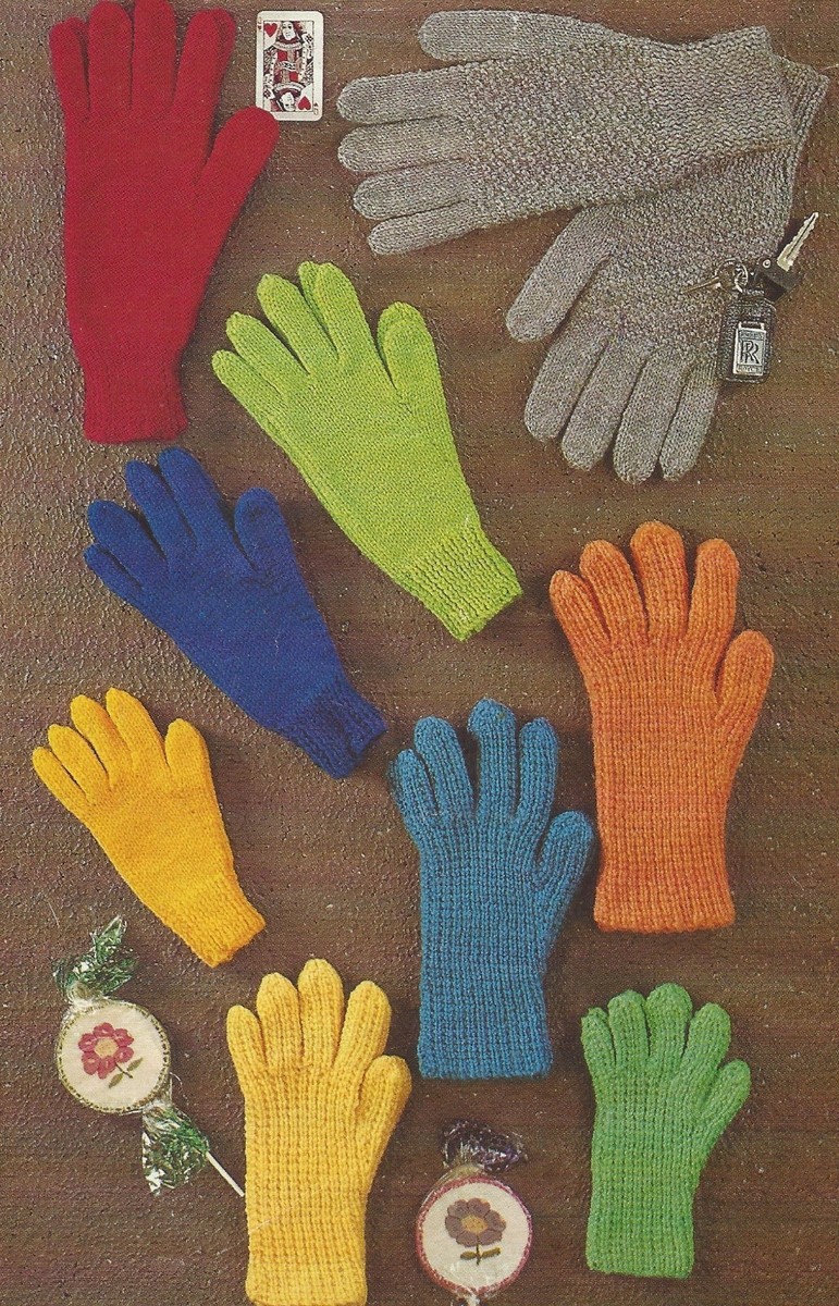 Childrens Gloves Knitting Pattern