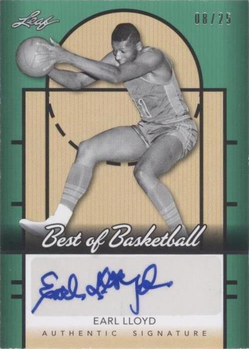 2013 Leaf Best of Basketball - Earl Lloyd #EL1 Green /25 (AU) for sale ...