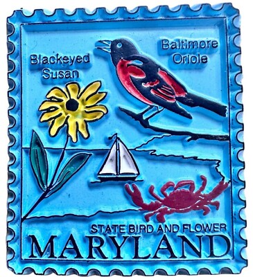 Maryland Postage Stamp Fridge Magnet | eBay