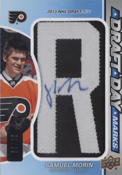 2017-18 SP Game Used - Draft Day Marks Rookies #DDM-MO Samuel Morin ...