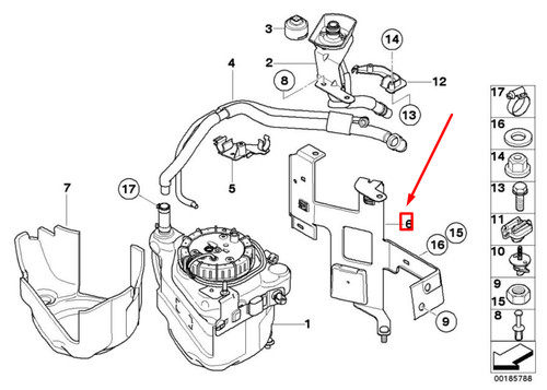 NEW BMW X5 E70 FUEL TANK HOLDER 7244136 16197244136 ORIGINAL | eBay