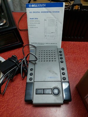 Bellsouth 4 Mailbox Digital Remote Answering Machine Model 2016 Works ...