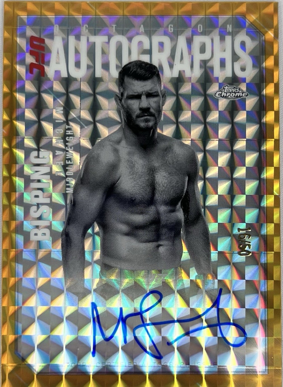 2025 Topps Chrome UFC - Octagon Legends Autographs Michael Bisping #OLA ...
